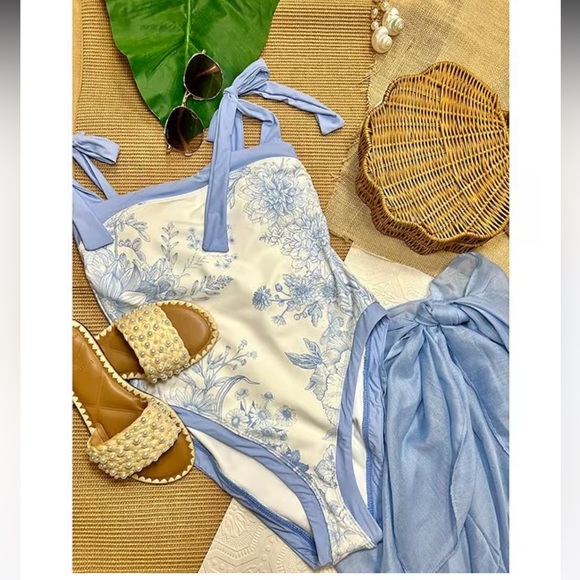 ANTONIO MELANI | Swim | Nwt Antonio Melani Toile Garden Print Shoulder ...